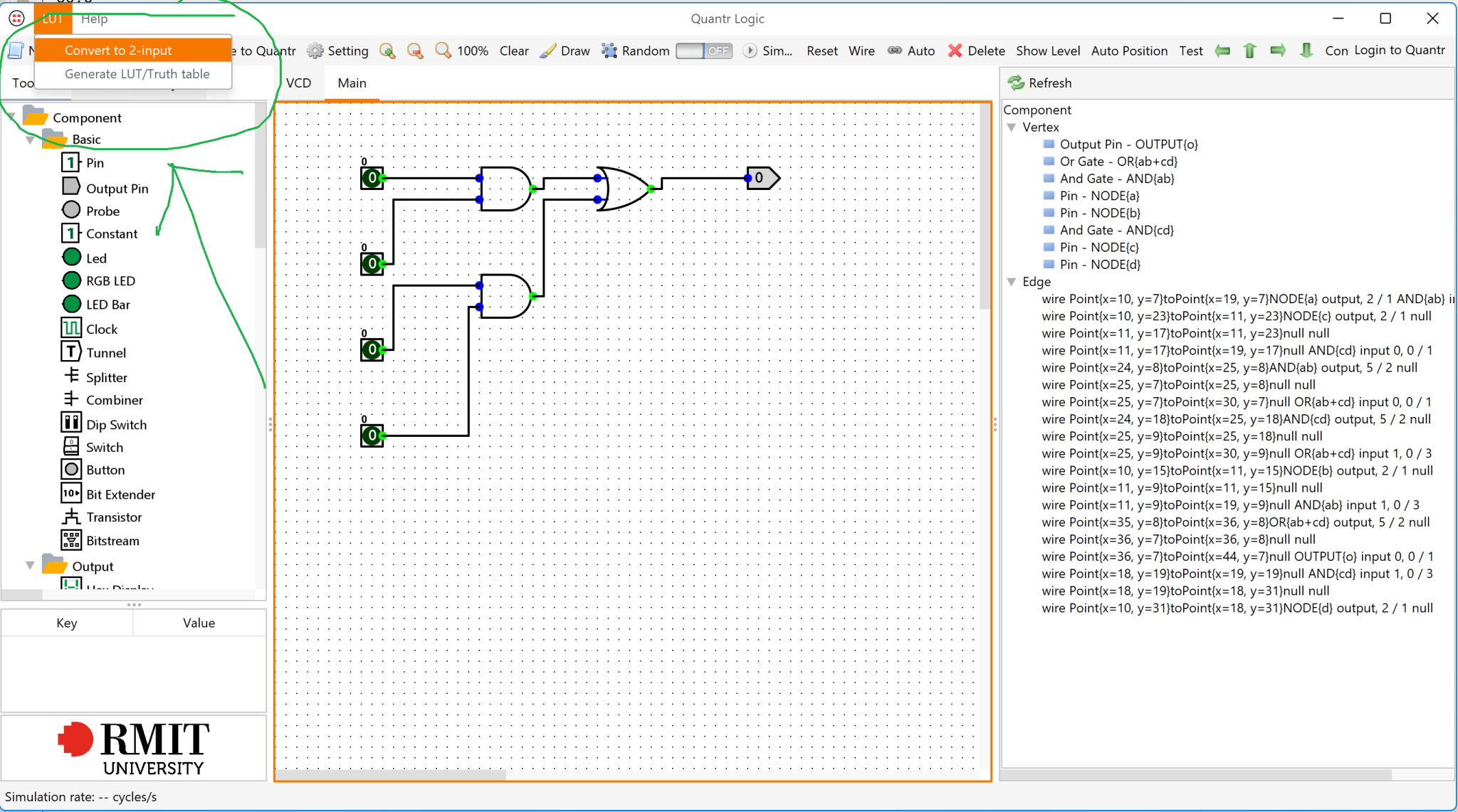 Converting Logic Circuit into Look-Up Tables (LUT)